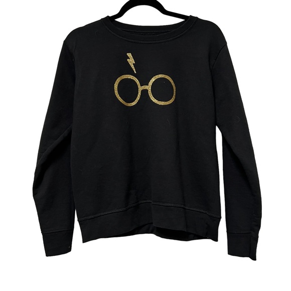 Hanes | Shirts & Tops | Hanes Harry Potter Sweatshirt Black Childrens ...